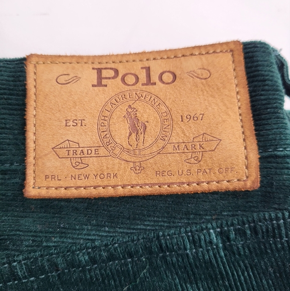 Polo Ralph Lauren | Pants | Polo Ralph Lauren Varick Slim Straight Mens Green Corduroy Pants ...